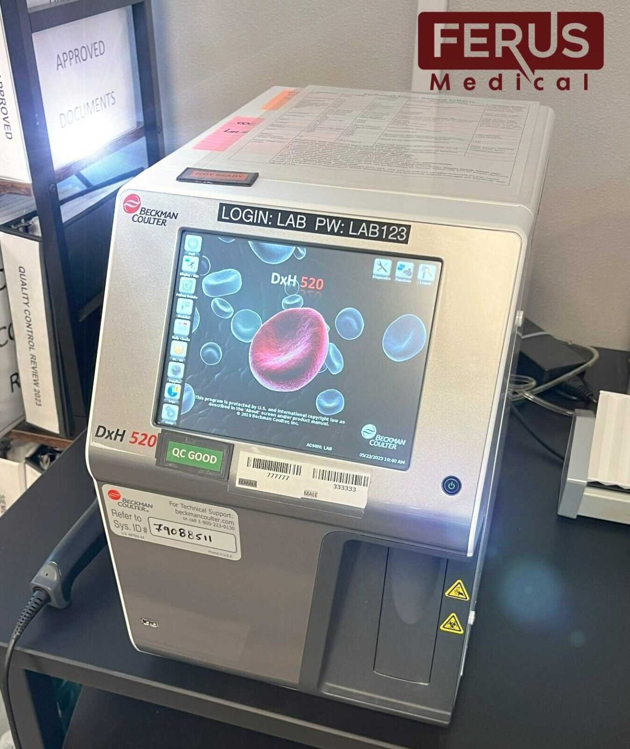 Beckman Coulter DxH 520 Hematology Analyzer System - ferusmedical.com